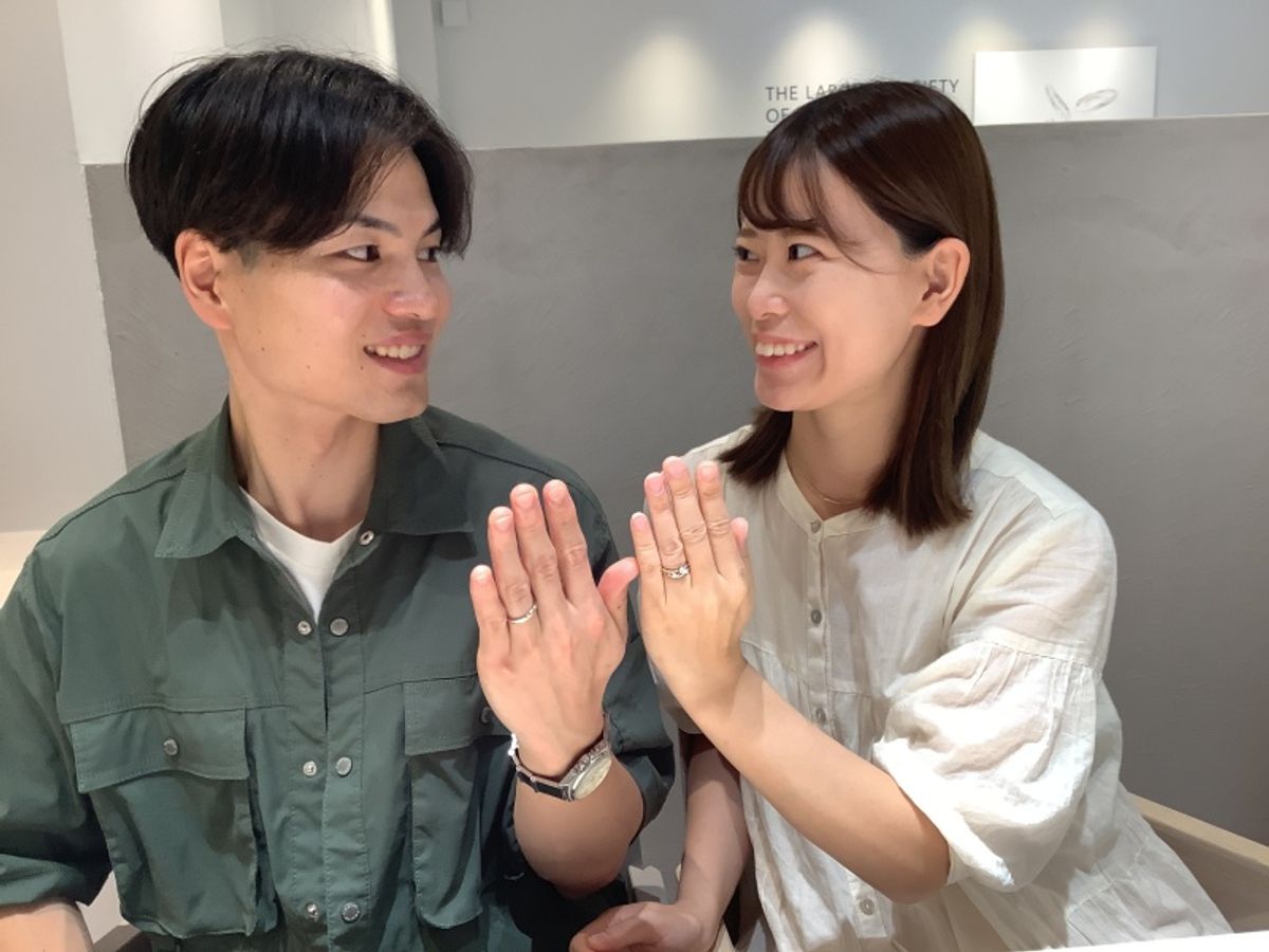 H様＆A様【BIJOUPIKO(ビジュピコ)】【宮崎店】2人が気に入るもの｜ 結婚指輪・婚約指輪の口コミならRingraph