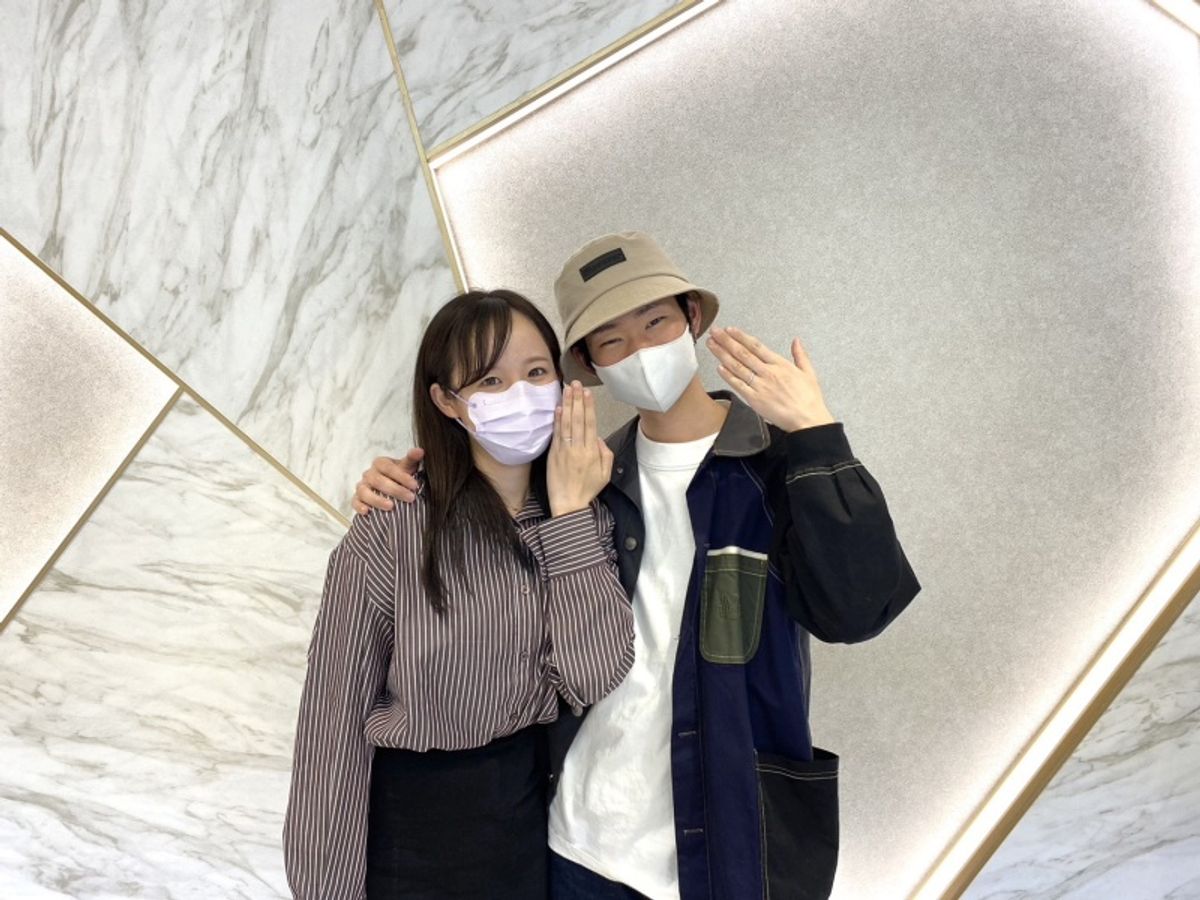 K様＆M様【BIJOUPIKO(ビジュピコ)】【ビジュピコ姫路店】丁寧な対応で素敵…｜ 結婚指輪・婚約指輪の口コミならRingraph