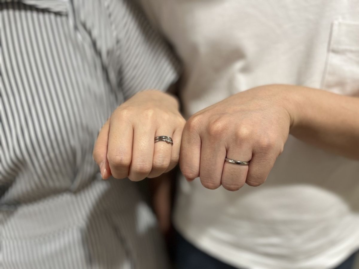 T.S様＆S.K様【BIJOUPIKO(ビジュピコ)】【なんばパークス店】製造方法やア…｜ 結婚指輪・婚約指輪の口コミならRingraph