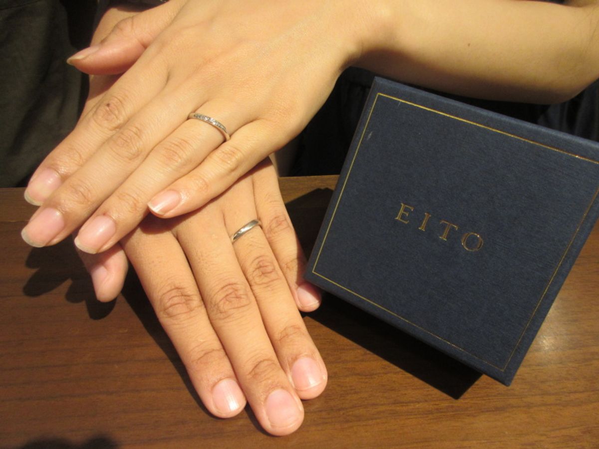 M様&M様【BIJOUPIKO(ビジュピコ)】【鹿児島店】安心感☆｜ 結婚指輪・婚約指輪の口コミならRingraph