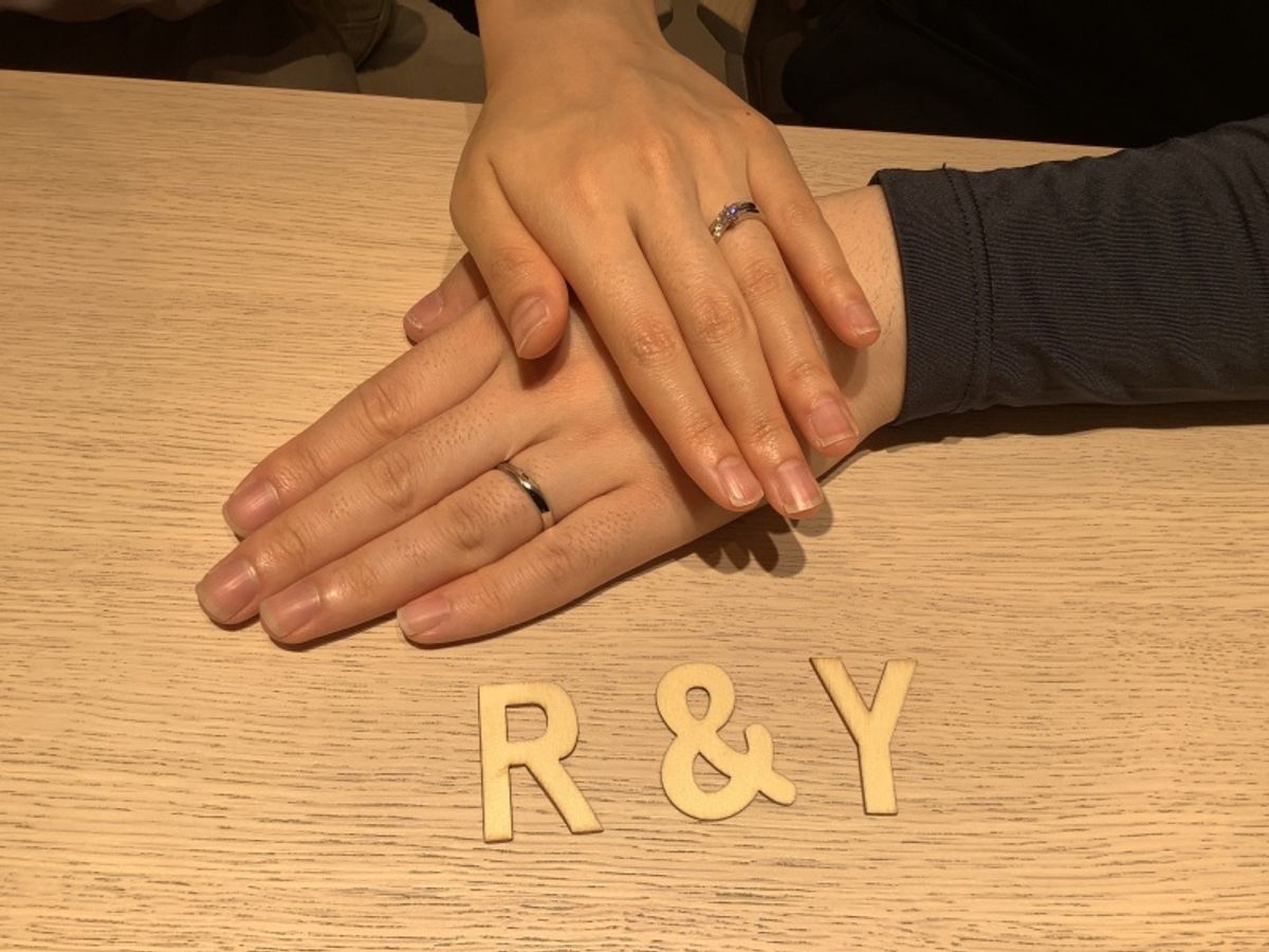 R様＆Y様【BIJOUPIKO(ビジュピコ)】【宮崎店】一目惚れ｜ 結婚指輪・婚約指輪の口コミならRingraph