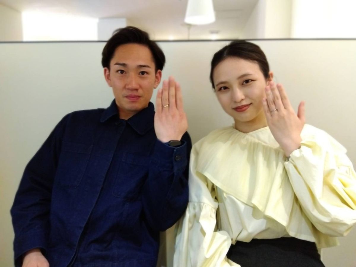 H様♡A様【BIJOUPIKO(ビジュピコ)】【大分店】初めてリングを見た時に一目…｜ 結婚指輪・婚約指輪の口コミならRingraph
