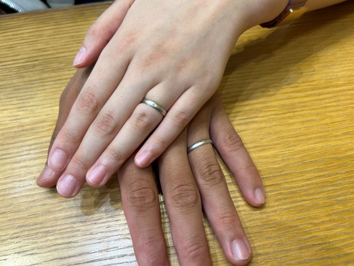 Y.A様＆M.A様【BIJOUPIKO(ビジュピコ)】【なんばパークス店】素敵な指輪に…｜ 結婚指輪・婚約指輪の口コミならRingraph