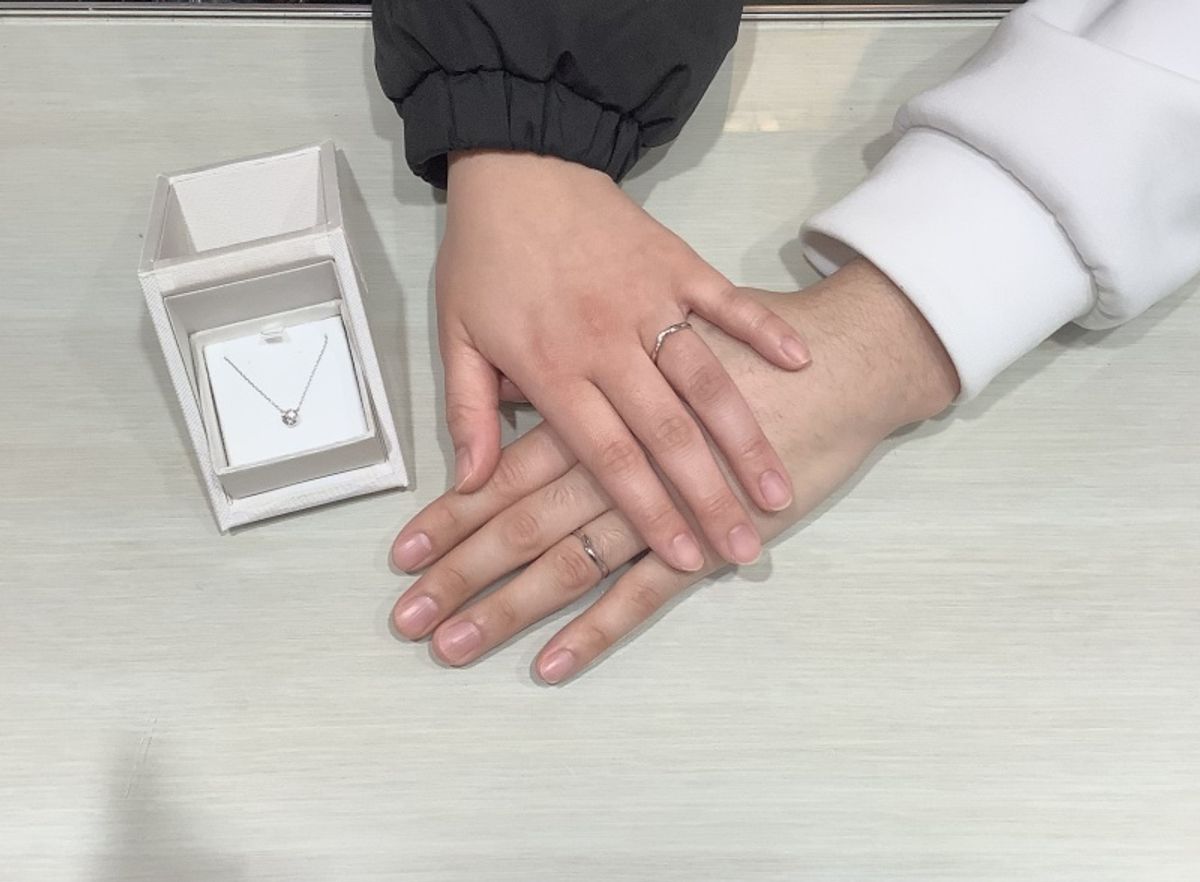 J様&A様【BIJOUPIKO(ビジュピコ)】【長崎店】出来上がりまでとてもわ…｜ 結婚指輪・婚約指輪の口コミならRingraph