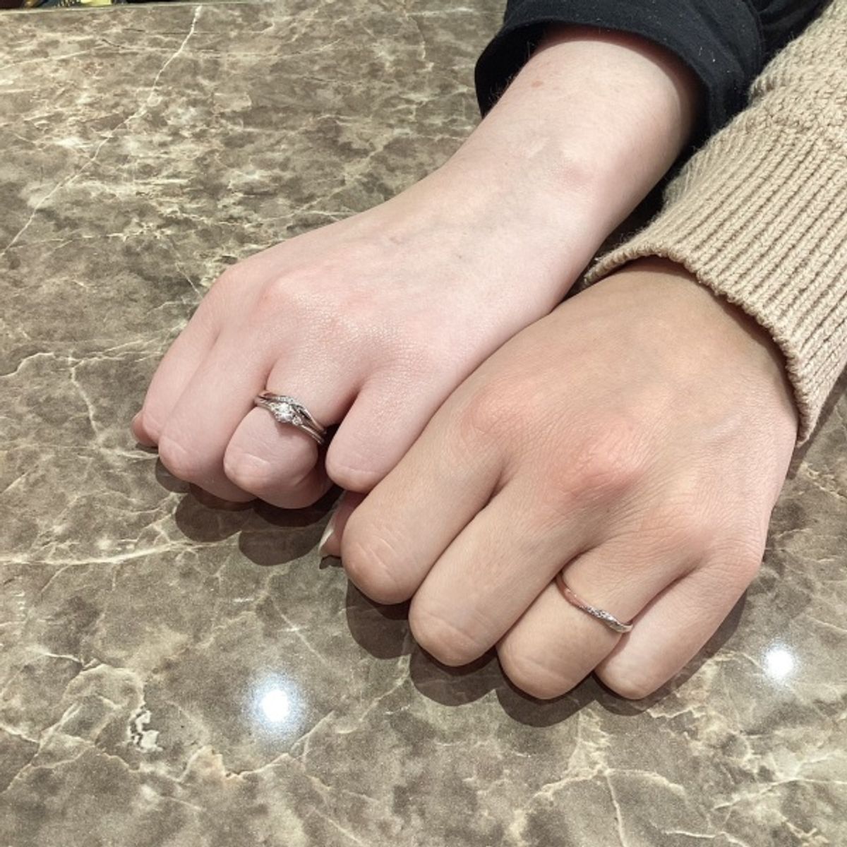 E様＆J様【BIJOUPIKO(ビジュピコ)】【長野店】出会えました！｜ 結婚指輪・婚約指輪の口コミならRingraph