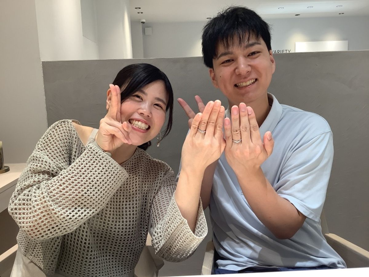 K様＆S様【BIJOUPIKO(ビジュピコ)】【宮崎店】一目惚れ！｜ 結婚指輪・婚約指輪の口コミならRingraph