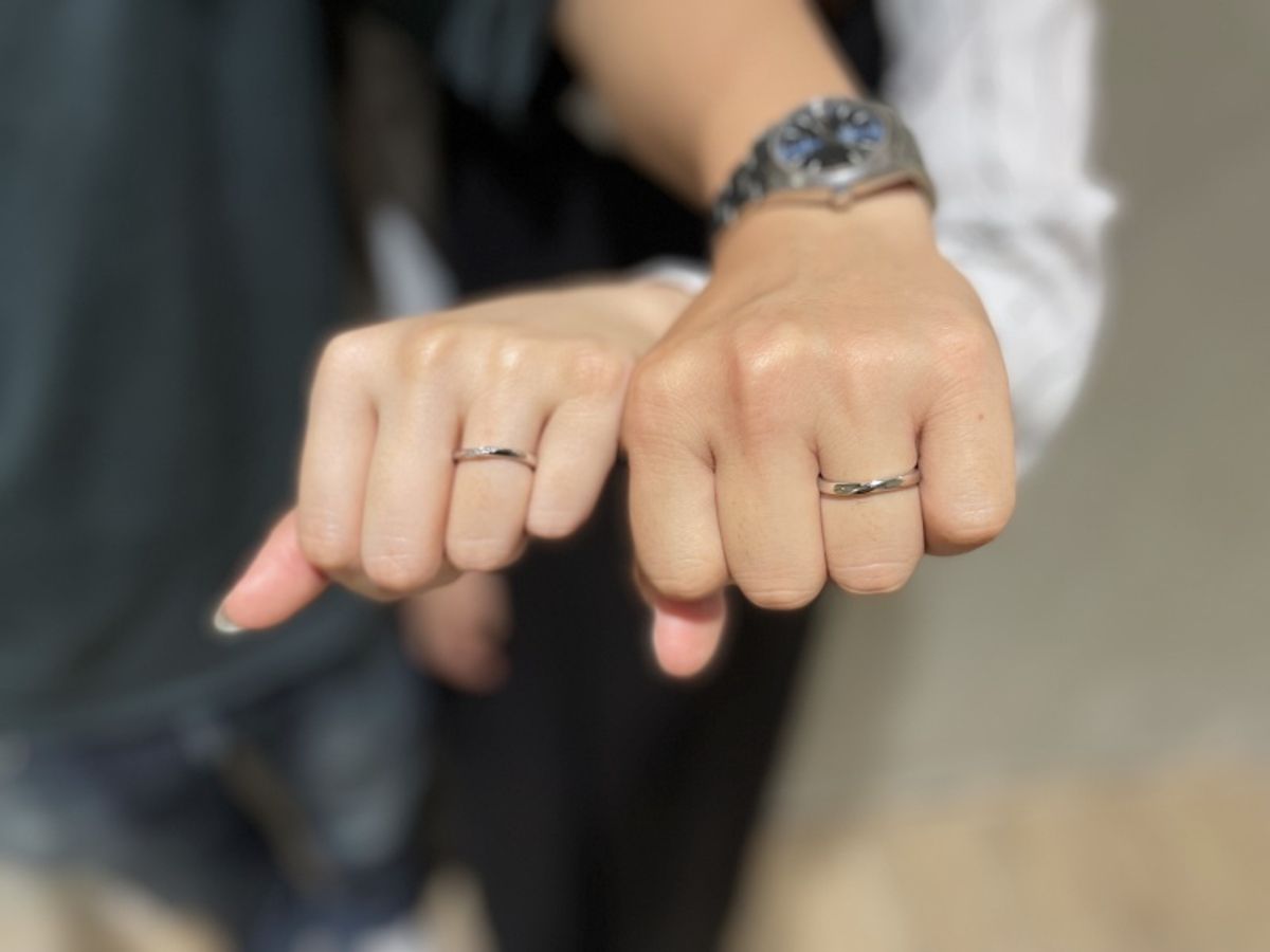 K.Y様＆M.M様【BIJOUPIKO(ビジュピコ)】【なんばパークス店】素敵な指輪に…｜ 結婚指輪・婚約指輪の口コミならRingraph