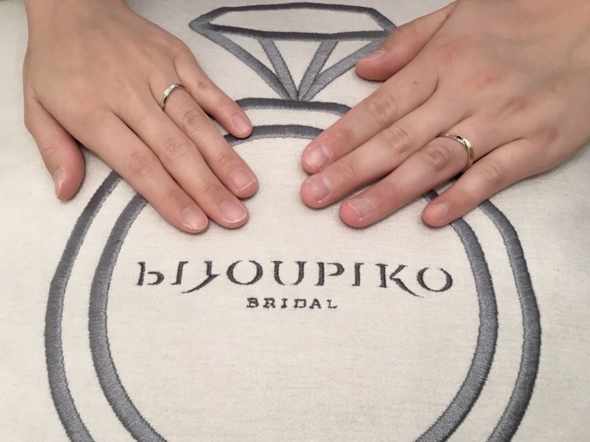 N様♡N様【BIJOUPIKO(ビジュピコ)】【小倉店】直感でした！｜ 結婚指輪・婚約指輪の口コミならRingraph