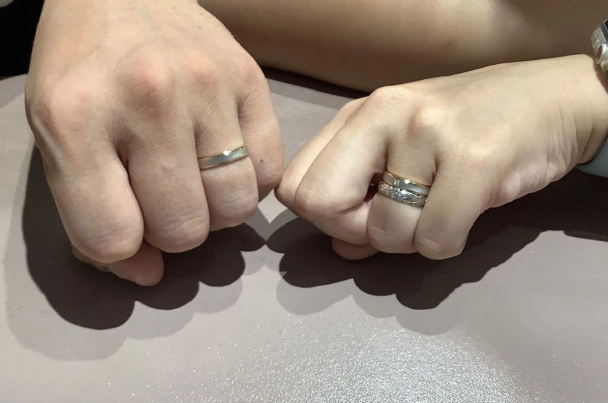 K.Y様&C.Y様【BIJOUPIKO(ビジュピコ)】【福井店】店員さんもお店の雰…｜ 結婚指輪・婚約指輪の口コミならRingraph