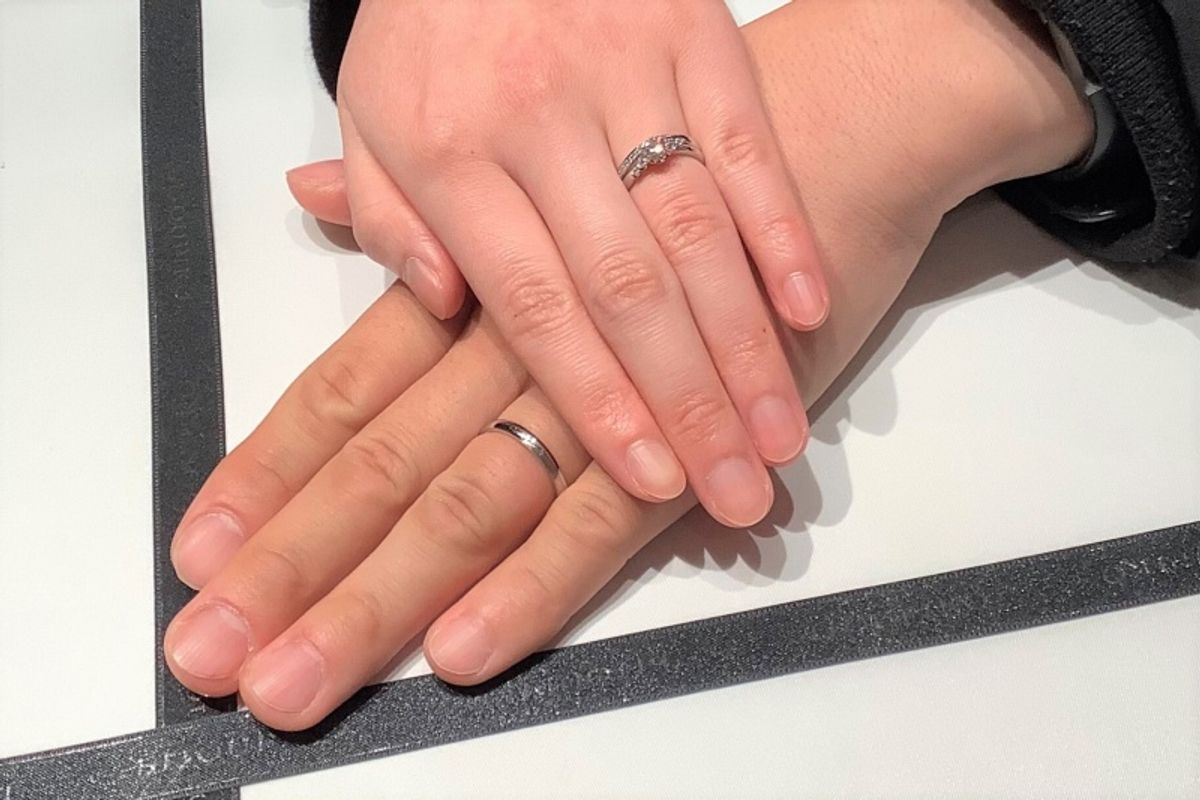 T.H様＆M.M様【BIJOUPIKO(ビジュピコ)】【福井店】一生に一度の素敵なリン…｜ 結婚指輪・婚約指輪の口コミならRingraph