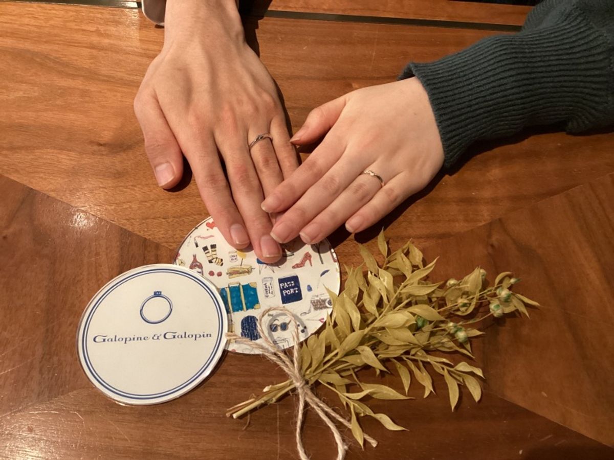 R様＆A様【BIJOUPIKO(ビジュピコ)】【福岡店】かわいいリングに出会えた！｜ 結婚指輪・婚約指輪の口コミならRingraph