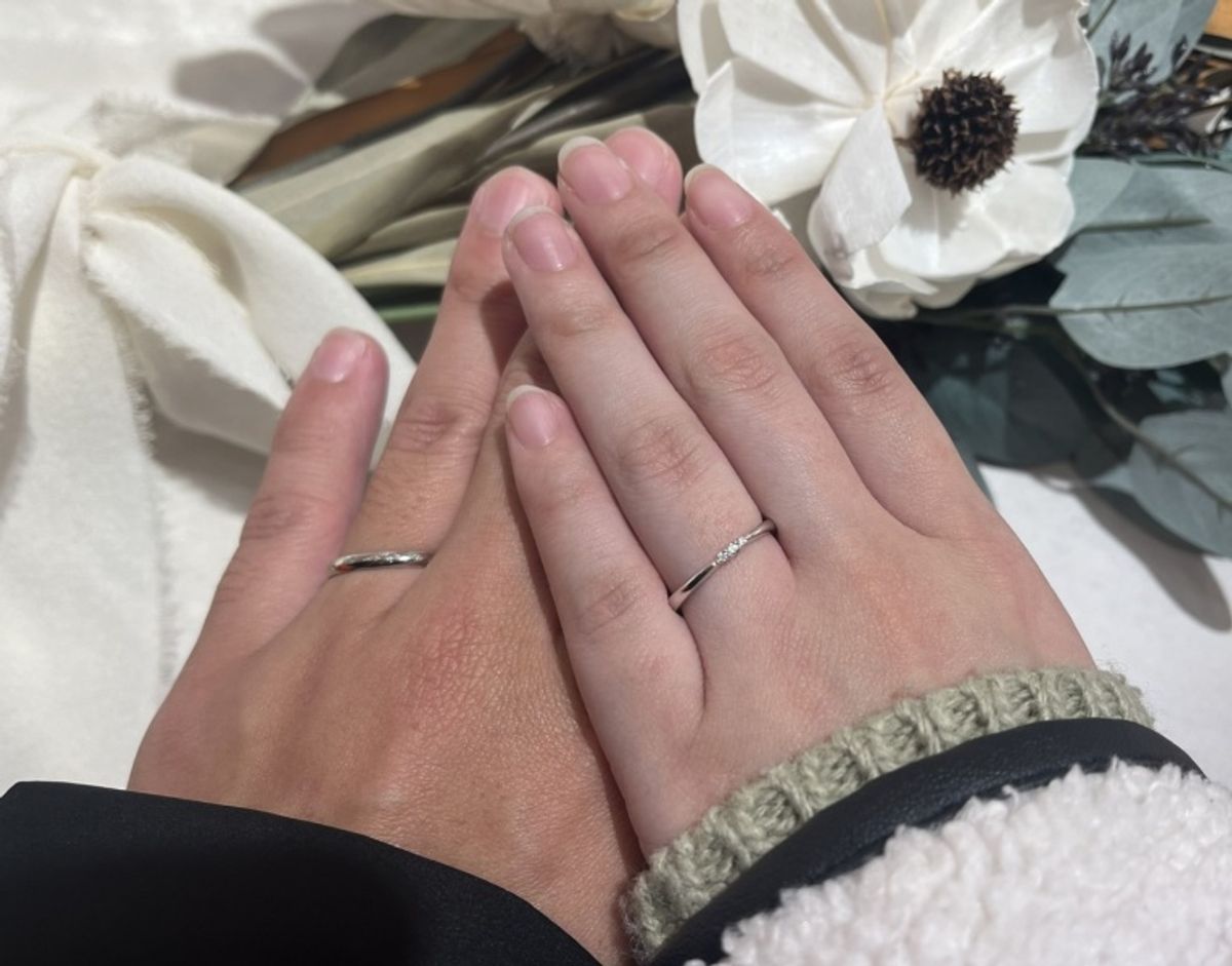 S様＆Y様【BIJOUPIKO(ビジュピコ)】【米子店】指輪選びが楽しかったです…｜ 結婚指輪・婚約指輪の口コミならRingraph
