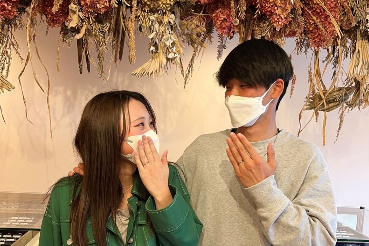 T様＆Y様【BIJOUPIKO(ビジュピコ)】【ビジュピコ鳥取店】最高の指輪に出会…｜ 結婚指輪・婚約指輪の口コミならRingraph