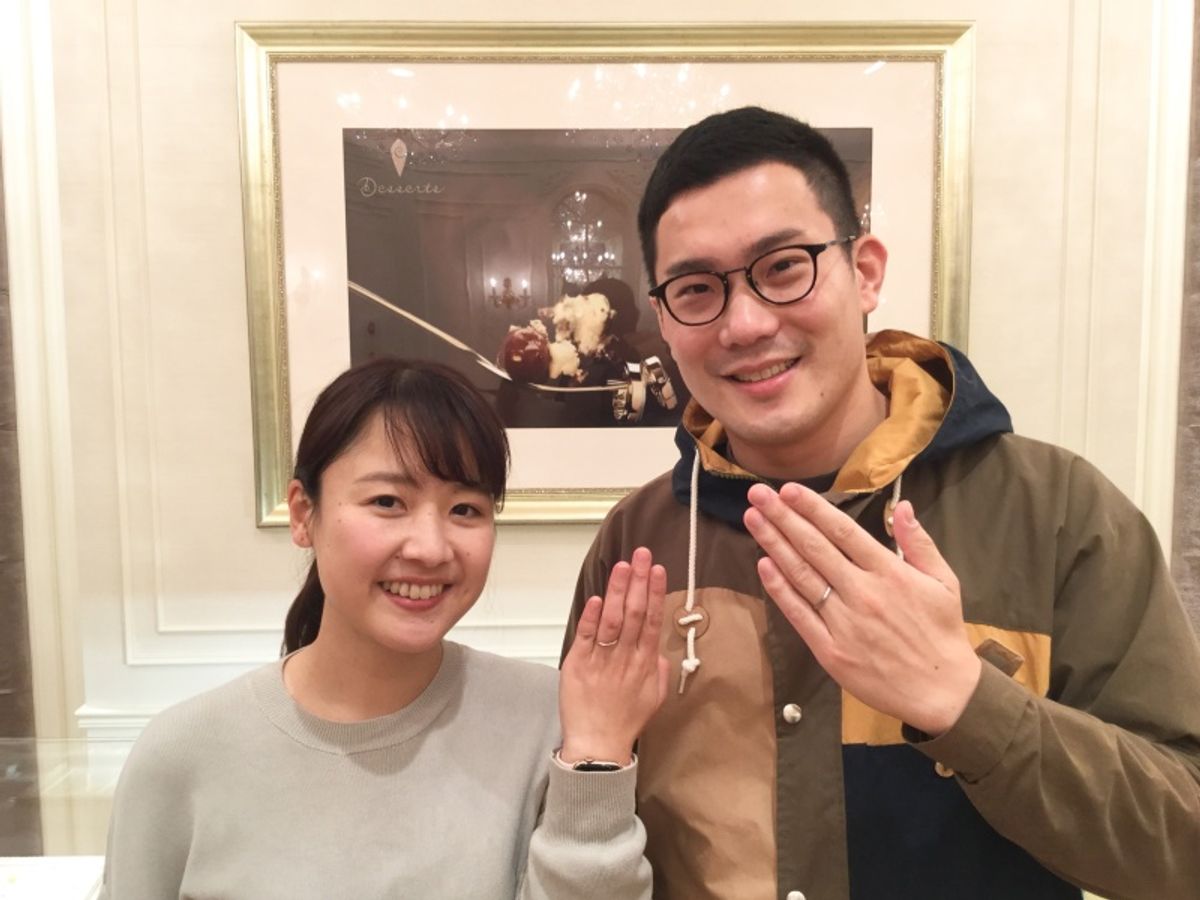 T.K様&M.I様【BIJOUPIKO(ビジュピコ)】【金沢店】とても楽しく結婚指…｜ 結婚指輪・婚約指輪の口コミならRingraph