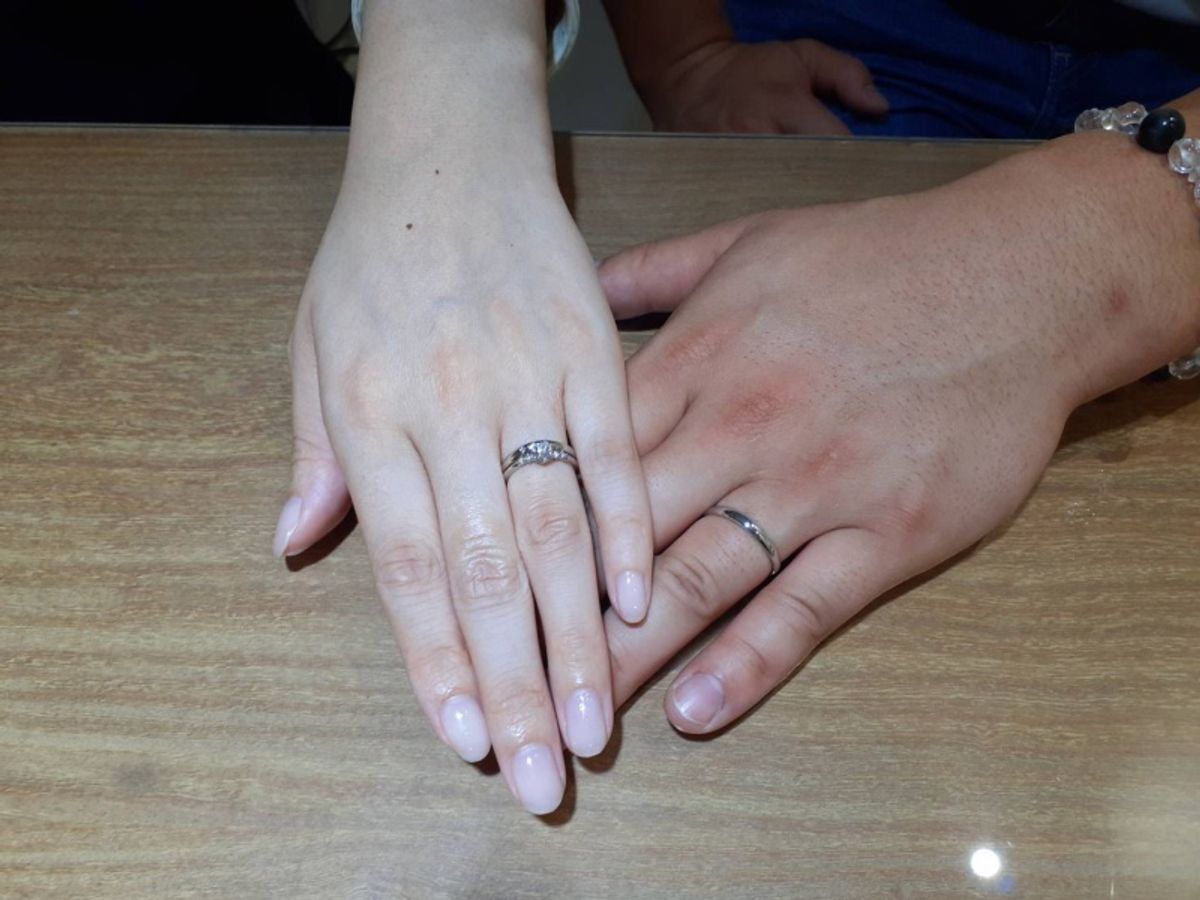 K様♡R様【BIJOUPIKO(ビジュピコ)】【大分店】生涯大切にさせて頂きます。｜ 結婚指輪・婚約指輪の口コミならRingraph