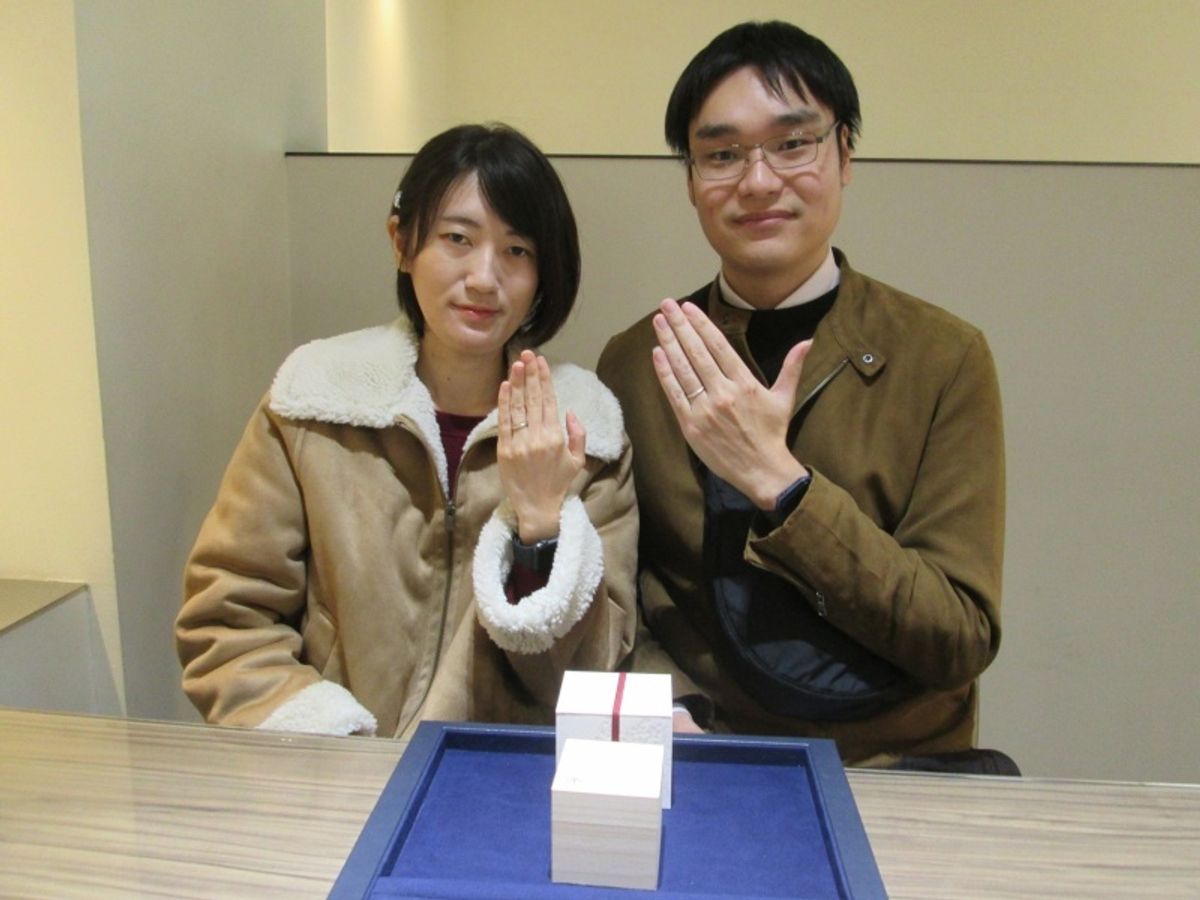 S様＆M様【BIJOUPIKO(ビジュピコ)】【熊本店】素敵な指輪に出会えました♡｜ 結婚指輪・婚約指輪の口コミならRingraph