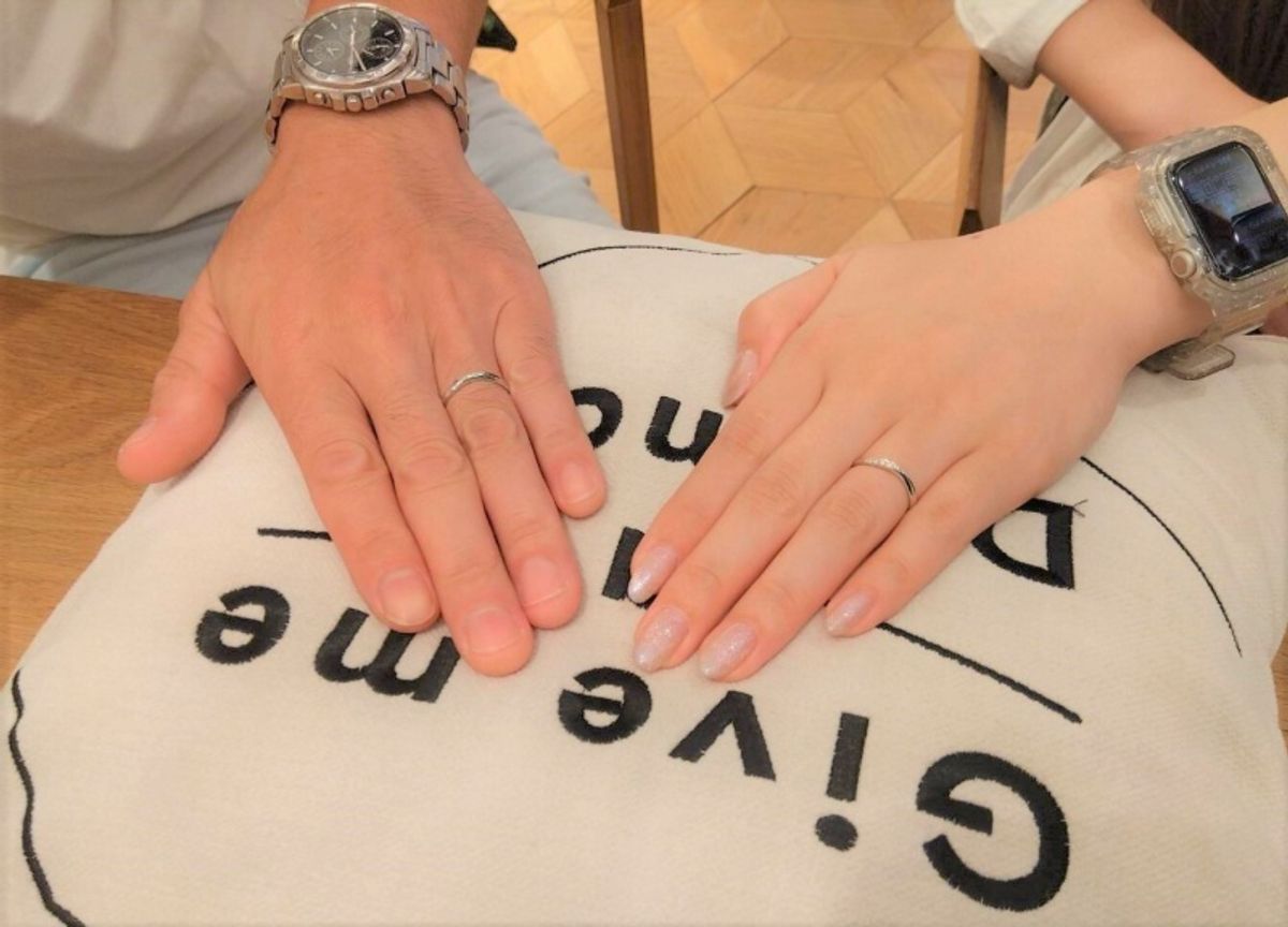 S様♡A様【BIJOUPIKO(ビジュピコ)】素敵なリングに出会えました♡｜ 結婚指輪・婚約指輪の口コミならRingraph