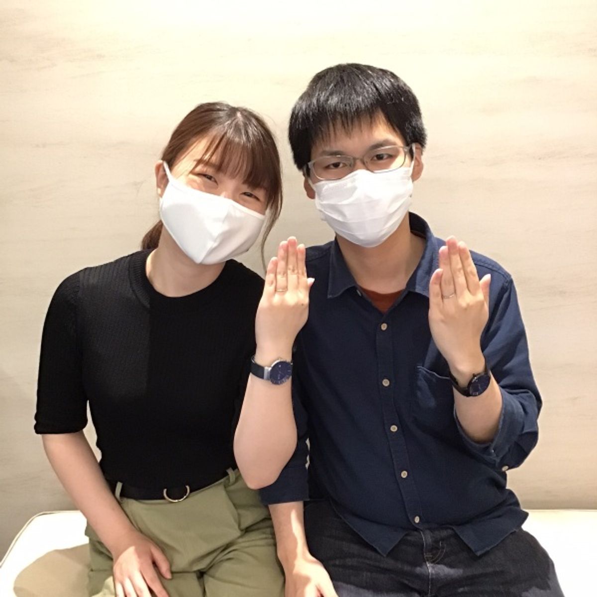 S様＆K様【BIJOUPIKO(ビジュピコ)】【長野店】ミル打ちが気に入っています…｜ 結婚指輪・婚約指輪の口コミならRingraph