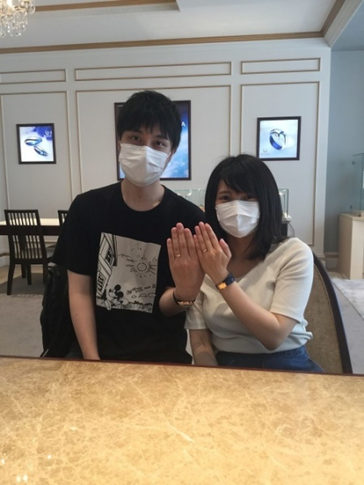 T様＆S様【BIJOUPIKO(ビジュピコ)】【大阪店】綺麗で優しいスタッフさんの…｜ 結婚指輪・婚約指輪の口コミならRingraph