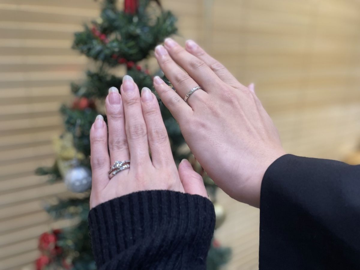 A.N様＆A.Y様【BIJOUPIKO(ビジュピコ)】【なんばパークス店】大満足です！｜ 結婚指輪・婚約指輪の口コミならRingraph
