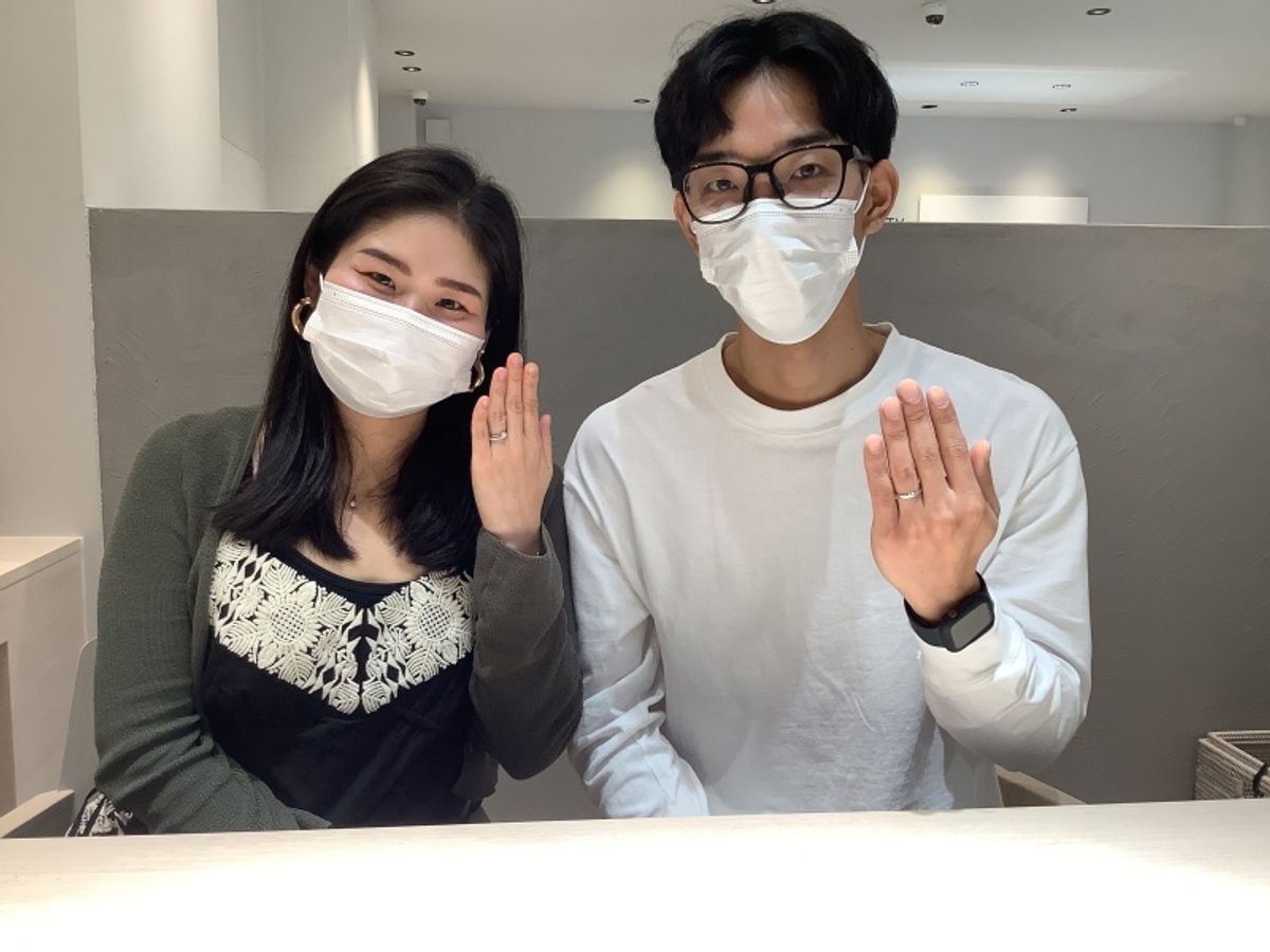 K様＆A様【BIJOUPIKO(ビジュピコ)】【宮崎店】とても素敵な指輪｜ 結婚指輪・婚約指輪の口コミならRingraph