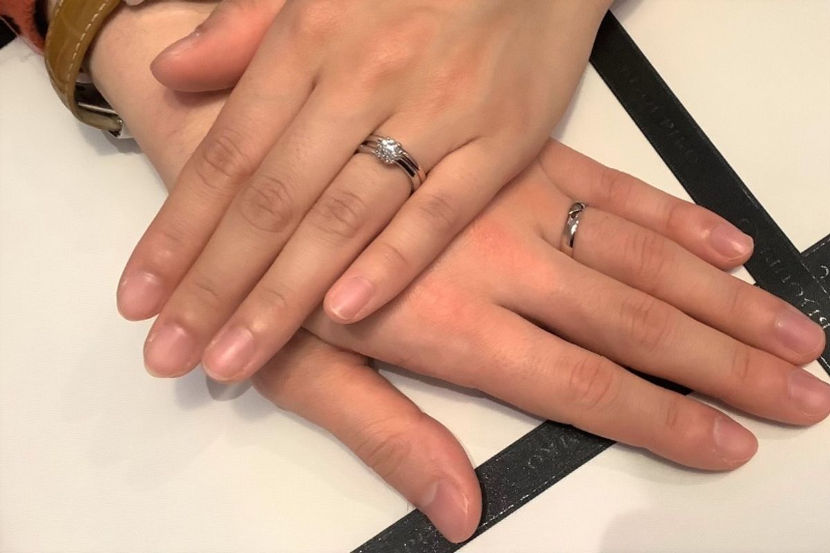 K.K様＆T.S様【BIJOUPIKO(ビジュピコ)】【福井店】これからつけるのが楽し…｜ 結婚指輪・婚約指輪の口コミならRingraph