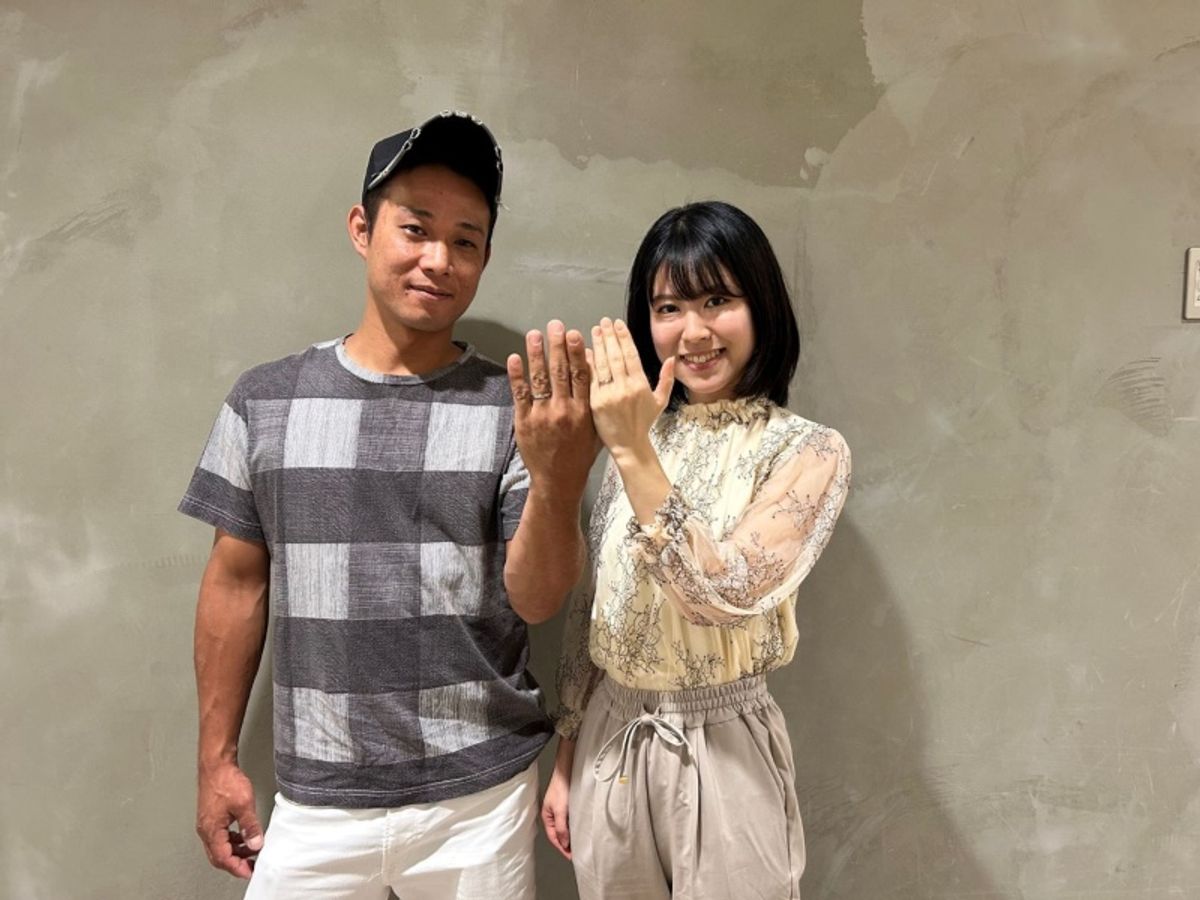 I.Y様＆I.A様【BIJOUPIKO(ビジュピコ)】【なんばパークス店】一目見た瞬間…｜ 結婚指輪・婚約指輪の口コミならRingraph