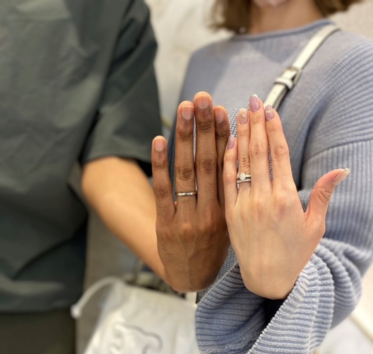 R様＆M様【BIJOUPIKO(ビジュピコ)】【ビジュピコ姫路店】素敵な指輪を選ぶ…｜ 結婚指輪・婚約指輪の口コミならRingraph