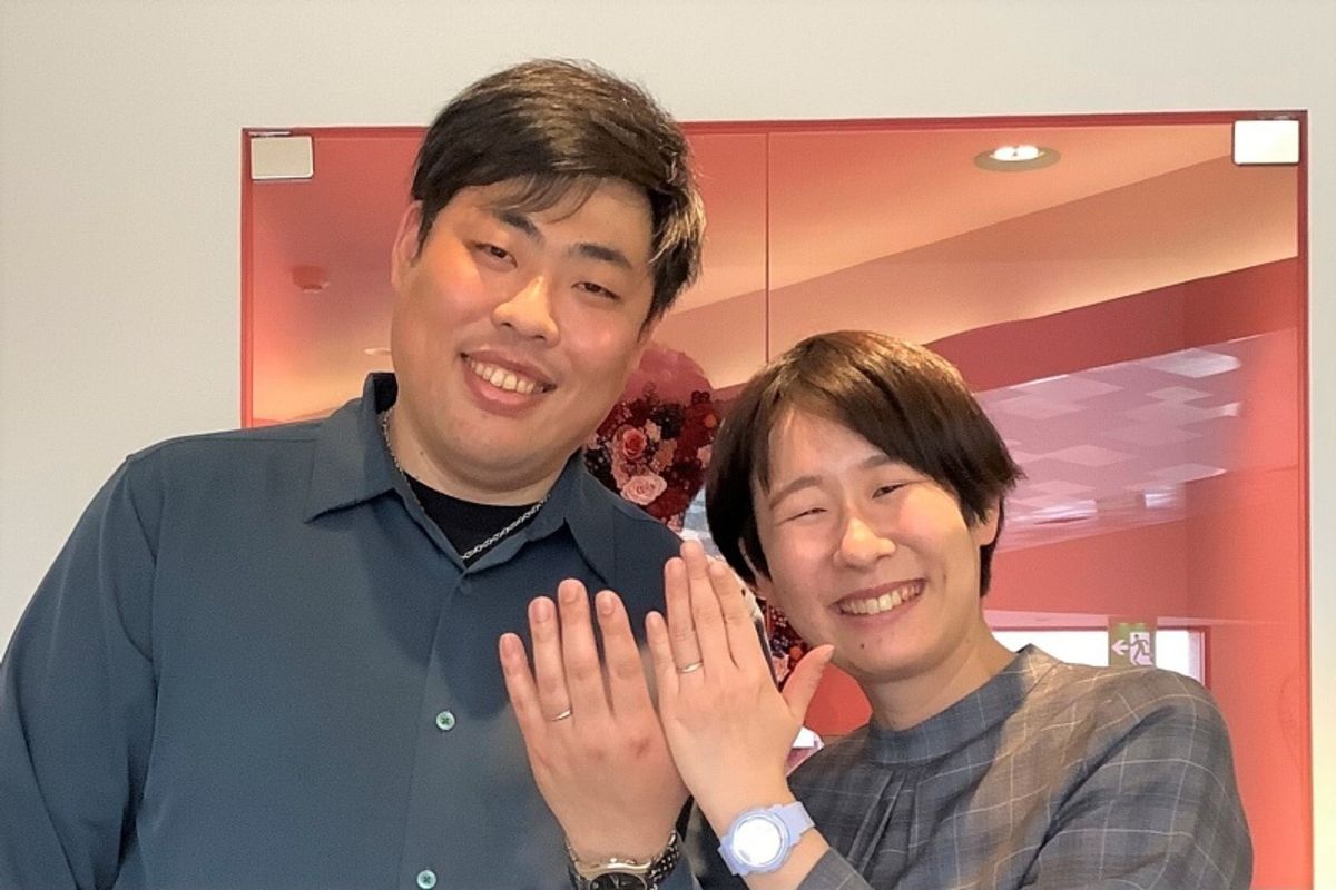 T・K様＆N・K様【BIJOUPIKO(ビジュピコ)】【福井店】幸せな気持ちでいっぱ…｜ 結婚指輪・婚約指輪の口コミならRingraph