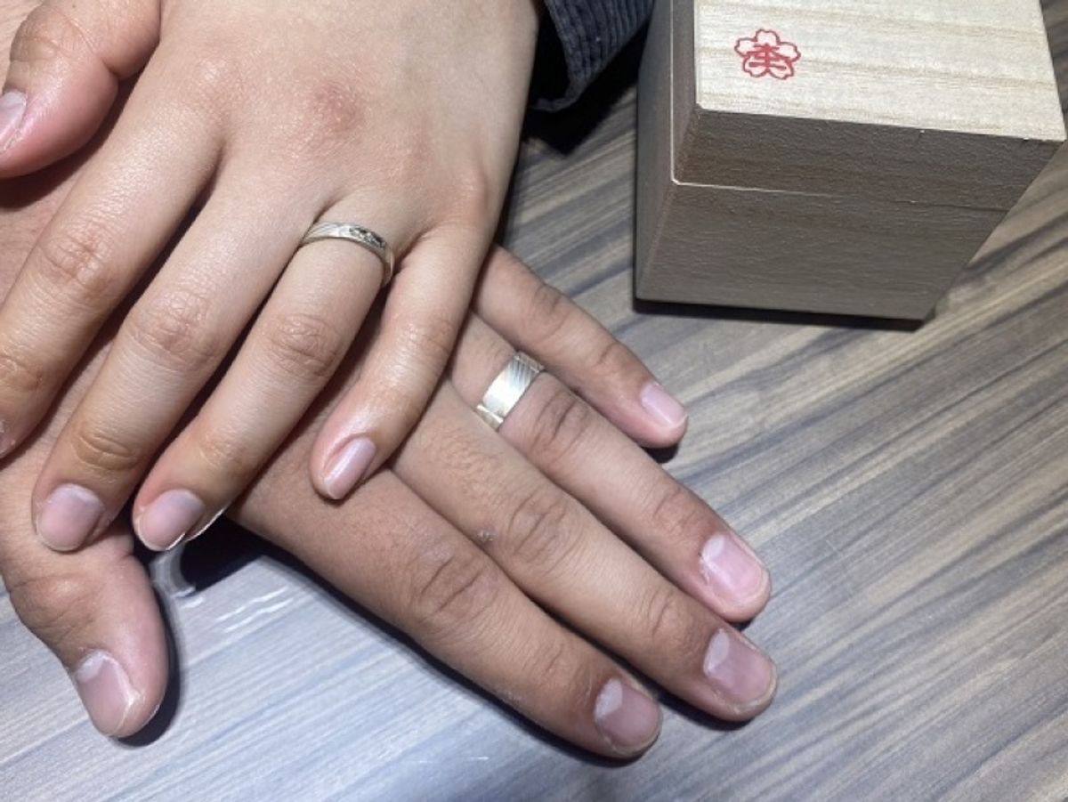 Y様＆K様【BIJOUPIKO(ビジュピコ)】【熊本店】私たちの”世界に一つ…｜ 結婚指輪・婚約指輪の口コミならRingraph