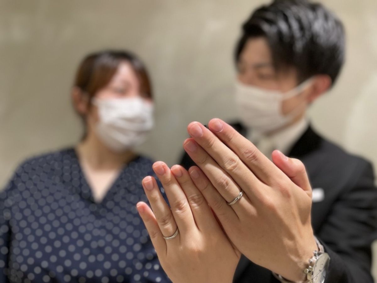 O.S様＆O.R様【BIJOUPIKO(ビジュピコ)】【なんばパークス店】嬉しいです！｜ 結婚指輪・婚約指輪の口コミならRingraph