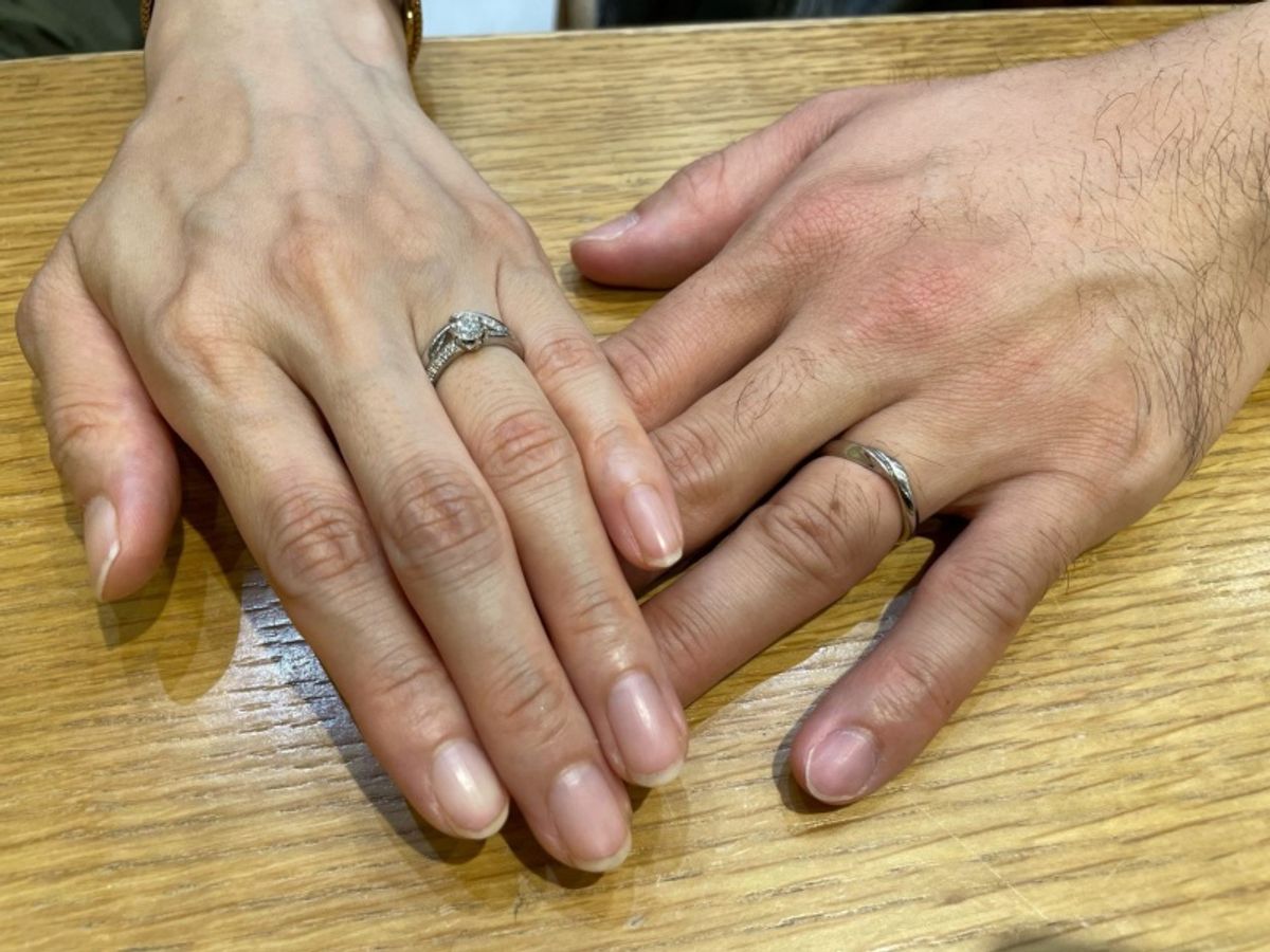 T.H様＆A.H様【BIJOUPIKO(ビジュピコ)】【なんばパークス店】ありがとうご…｜ 結婚指輪・婚約指輪の口コミならRingraph