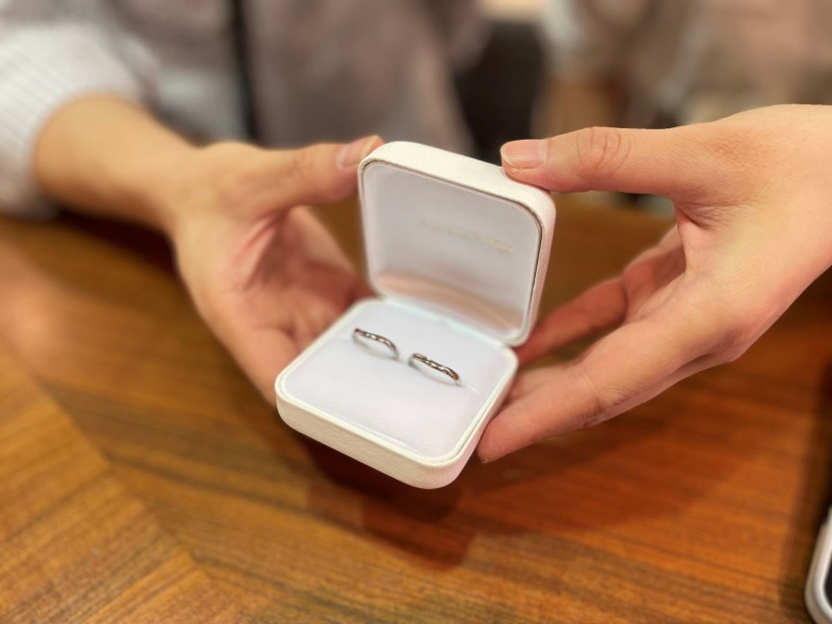 Y.N様＆M.I様【BIJOUPIKO(ビジュピコ)】【なんばパークス店】デザインがも…｜ 結婚指輪・婚約指輪の口コミならRingraph