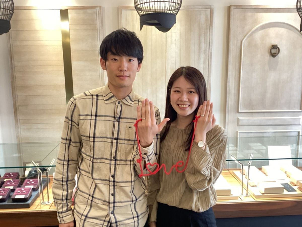 A様＆Y様【BIJOUPIKO(ビジュピコ)】【福岡店】大満足です！｜ 結婚指輪・婚約指輪の口コミならRingraph
