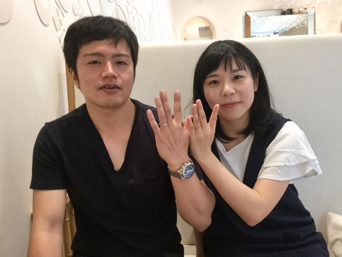T様・M様【BIJOUPIKO(ビジュピコ)】ふたりでずっと大切にしていきます。｜ 結婚指輪・婚約指輪の口コミならRingraph