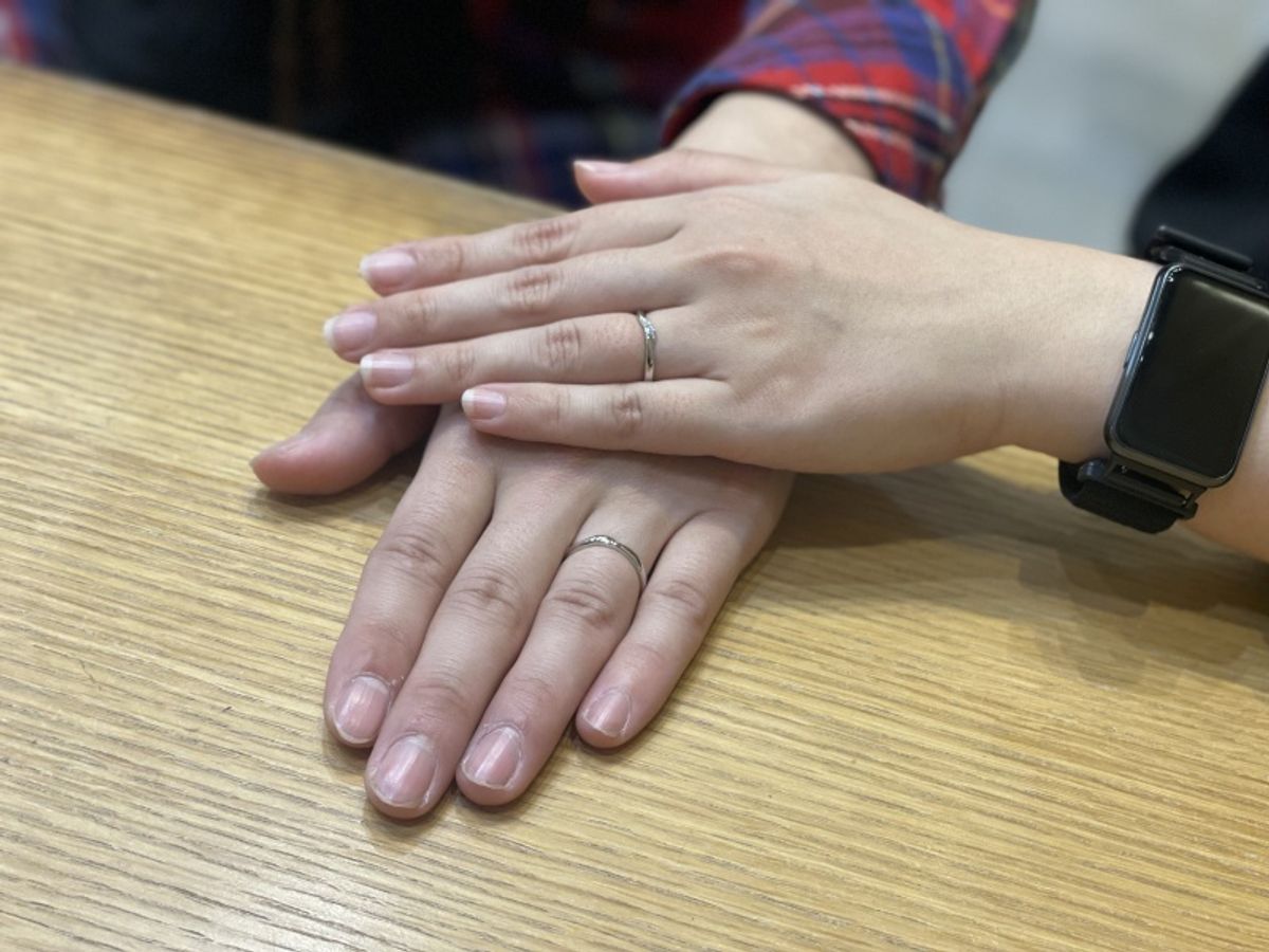Y.M様＆A.M様【BIJOUPIKO(ビジュピコ)】【なんばパークス店】リング選びか…｜ 結婚指輪・婚約指輪の口コミならRingraph