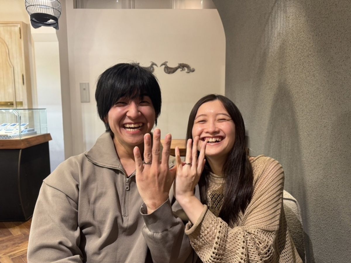D様＆H様【BIJOUPIKO(ビジュピコ)】【福岡店】幸せな時間でした！｜ 結婚指輪・婚約指輪の口コミならRingraph