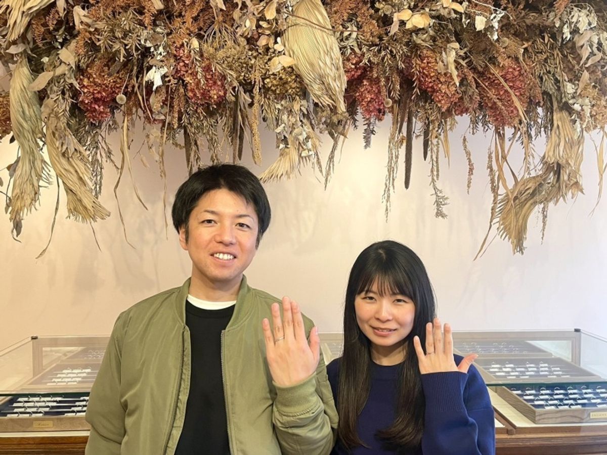 H様＆A様【BIJOUPIKO(ビジュピコ)】【ビジュピコ鳥取店】2人にとって最高…｜ 結婚指輪・婚約指輪の口コミならRingraph