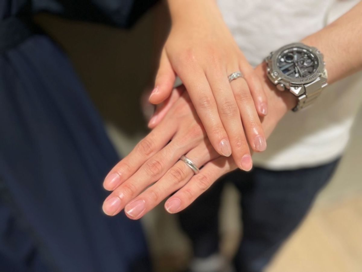 S.T様＆Y.T様【BIJOUPIKO(ビジュピコ)】【なんばパークス店】丁寧に説明し…｜ 結婚指輪・婚約指輪の口コミならRingraph