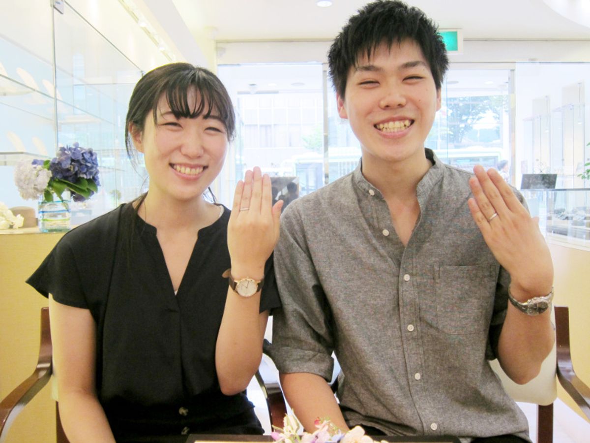 【E夫妻】「たくさん悩んで、結果おそろいの指輪になりとても嬉しいです。…COLANY(コラニー)｜Ringraph(リングラフ)