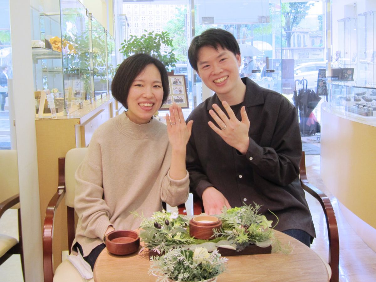 K＆Sさん【COLANY(コラニー)】「一生ものの指輪に出会えました！」｜ 結婚指輪・婚約指輪の口コミならRingraph