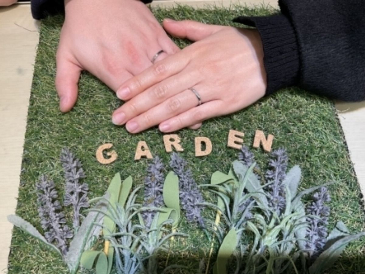 IY様.Y様【garden(ガーデン)】大阪府枚方市｜PAVEO CHOCOLAT（パヴェオシ…｜ 結婚指輪・婚約指輪の口コミならRingraph