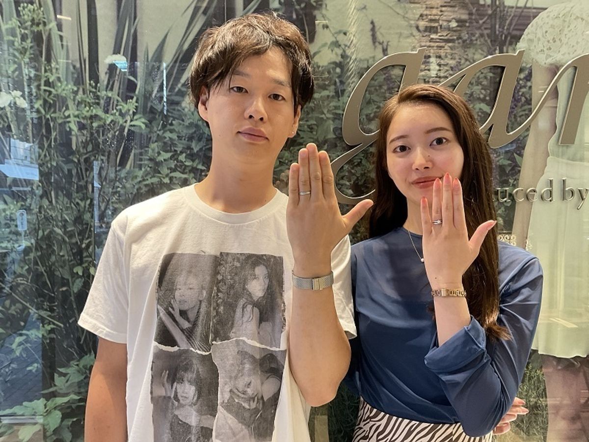 N.K様、F,A様【garden(ガーデン)】大阪府豊中市｜Plusfortの結婚指輪をご…｜ 結婚指輪・婚約指輪の口コミならRingraph