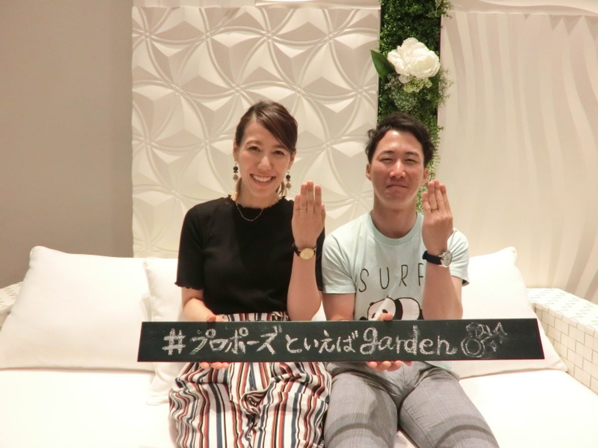 【M様＆H様】当日から着けたくなりました。garden(ガーデン)｜Ringraph(リングラフ)