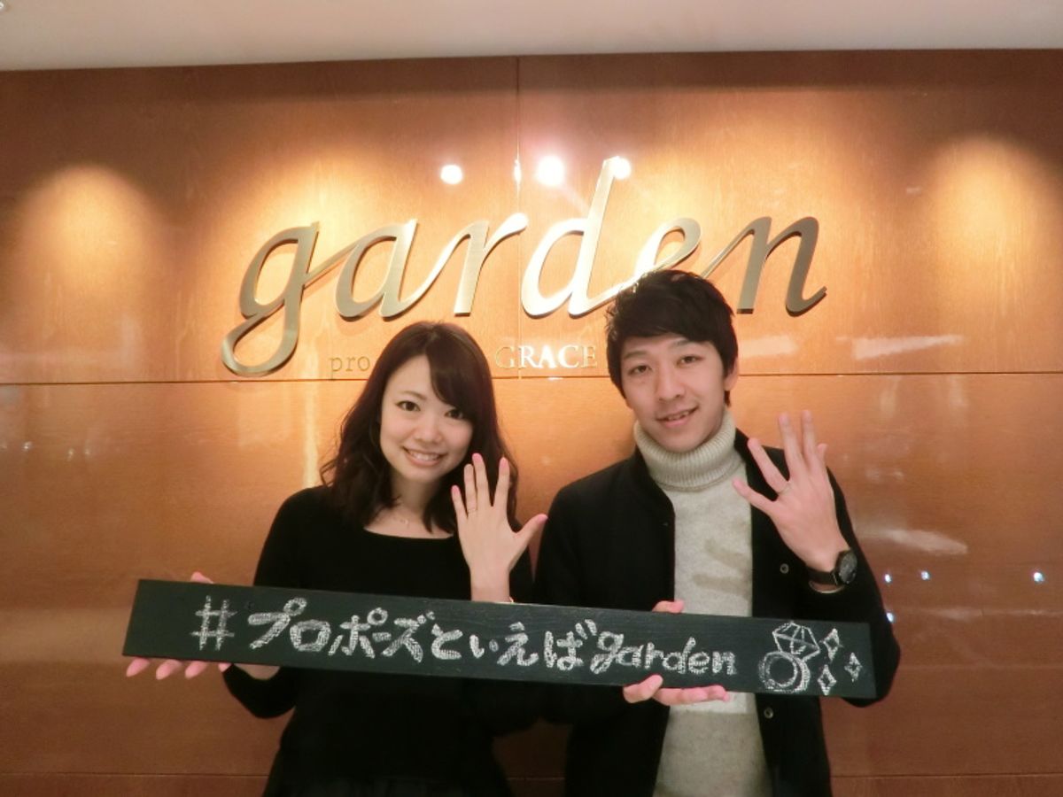 【F様＆S様】他にはないオシャレ感がとても気に入りました。garden(ガーデン)｜Ringraph(リングラフ)