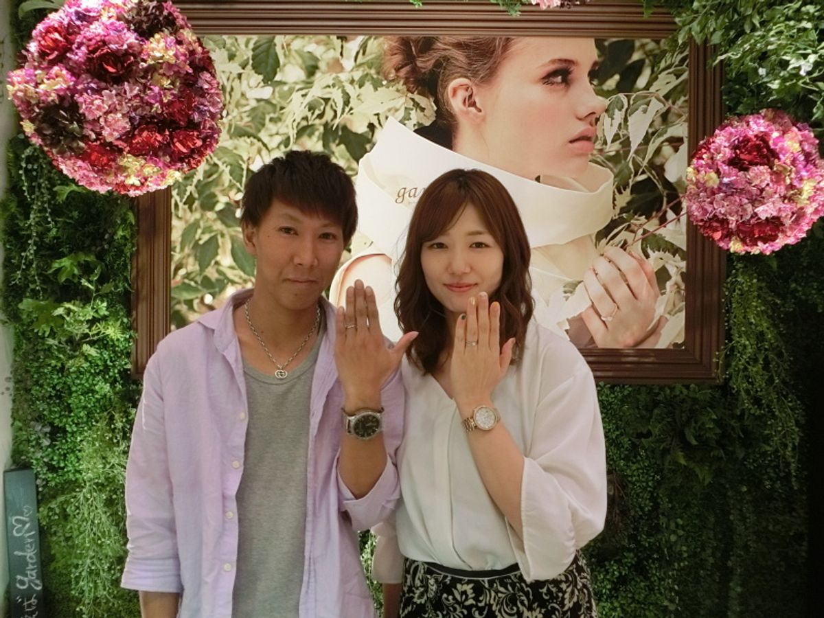 【H様＆M様】大切にします！！garden(ガーデン)｜Ringraph(リングラフ)