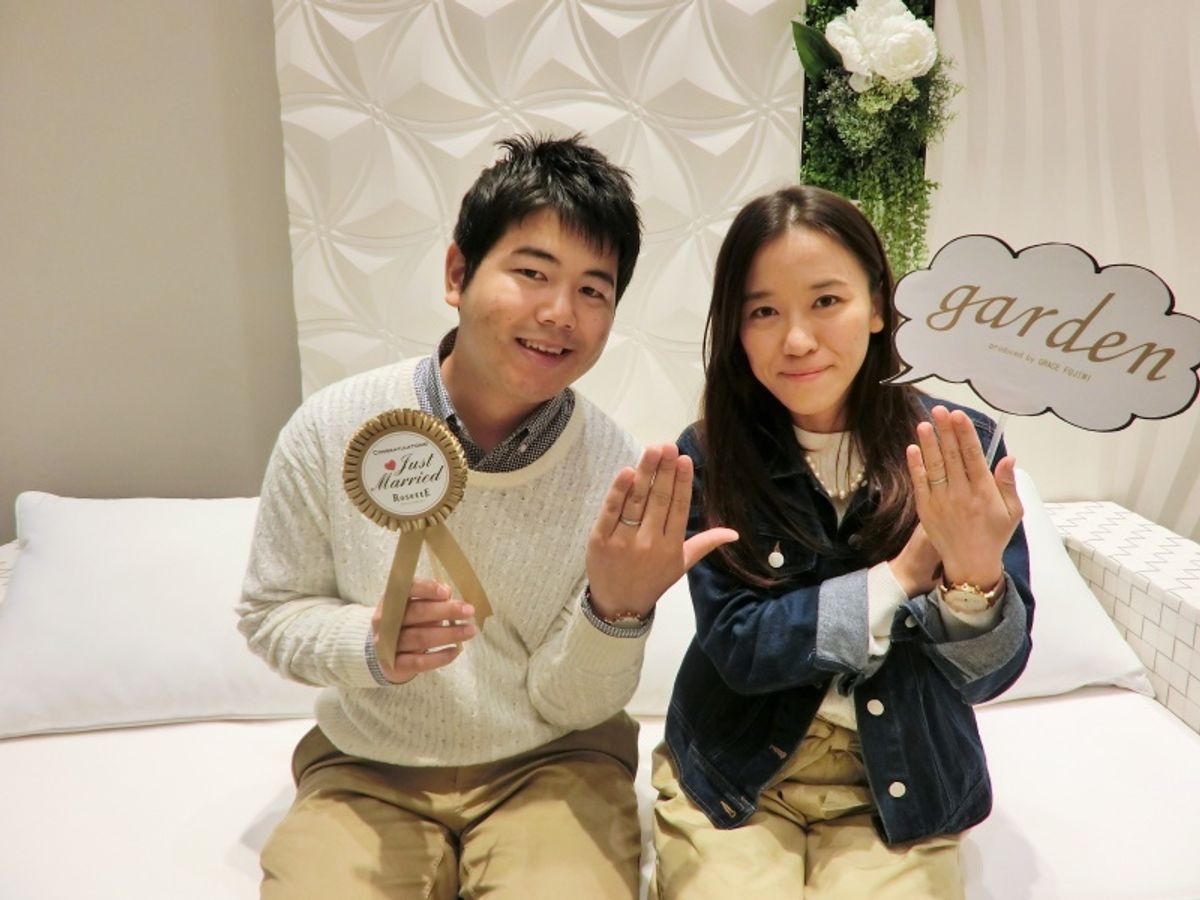 【S様夫妻】巡りあえました。garden(ガーデン)｜Ringraph(リングラフ)