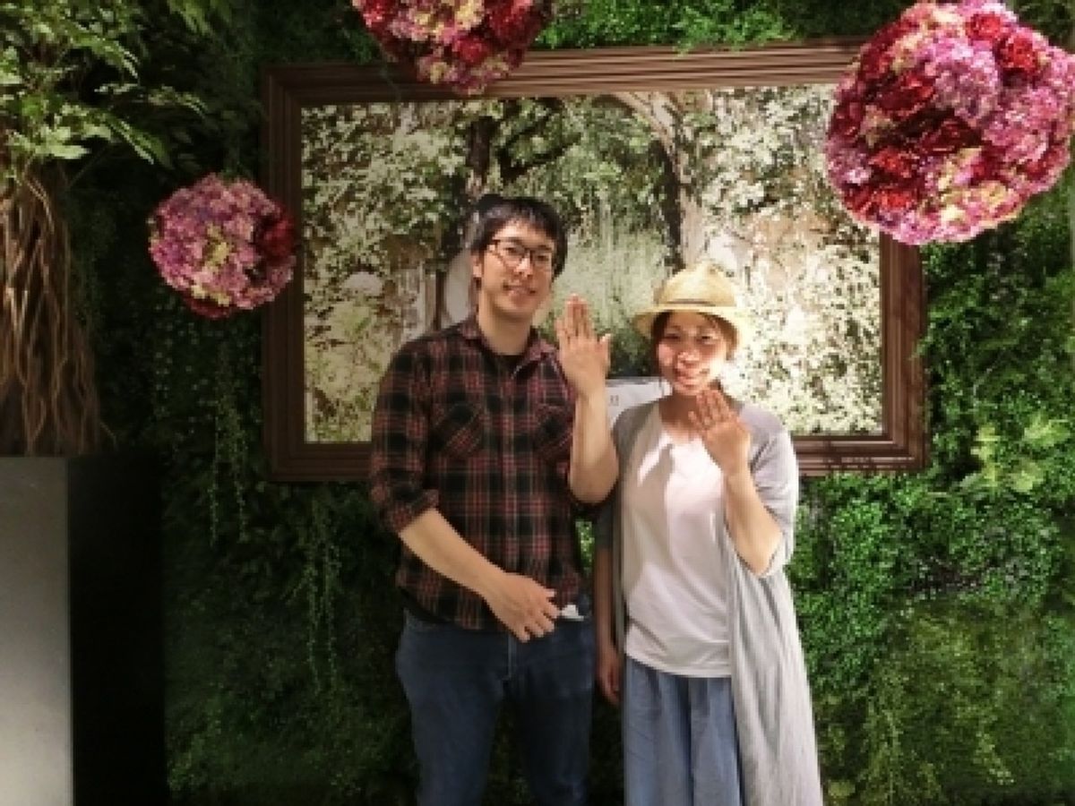 N様＆T様【garden(ガーデン)】非常に丁寧な対応をして頂き、スムーズに指…｜ 結婚指輪・婚約指輪の口コミならRingraph