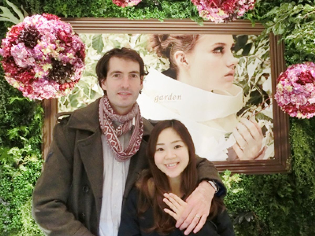 S様M様【garden(ガーデン)】♡リングご納品時の幸せそうなお二人様♡｜ 結婚指輪・婚約指輪の口コミならRingraph
