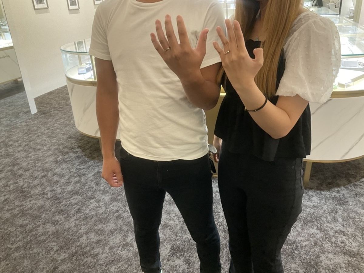 KTKMI【garden(ガーデン)】京都市よりご来店 低価格鍛造ブランドのインセ…｜ 結婚指輪・婚約指輪の口コミならRingraph